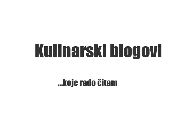 Kulinarski blogovi - Cukar